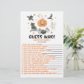 Halloween Pumpkin Guess Who! Baby Shower Game Stationery | Zazzle