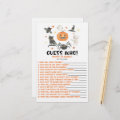 Halloween Pumpkin Guess Who! Baby Shower Game Stationery | Zazzle