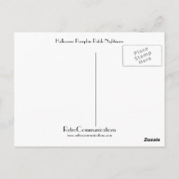 Halloween Pumpkin Patch Nightmare Postcard | Zazzle