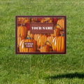 Halloween Pumpkin Patch Yard Sign | Zazzle
