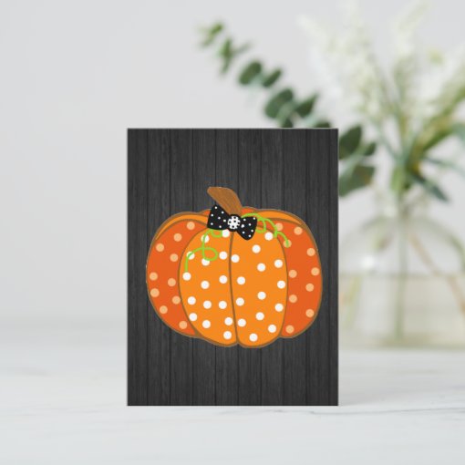 Halloween Pumpkin Postcard | Zazzle