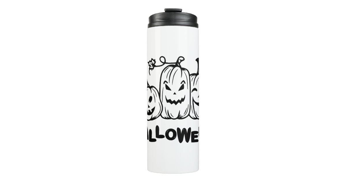 Halloween Pumpkin Thermal Tumbler | Zazzle