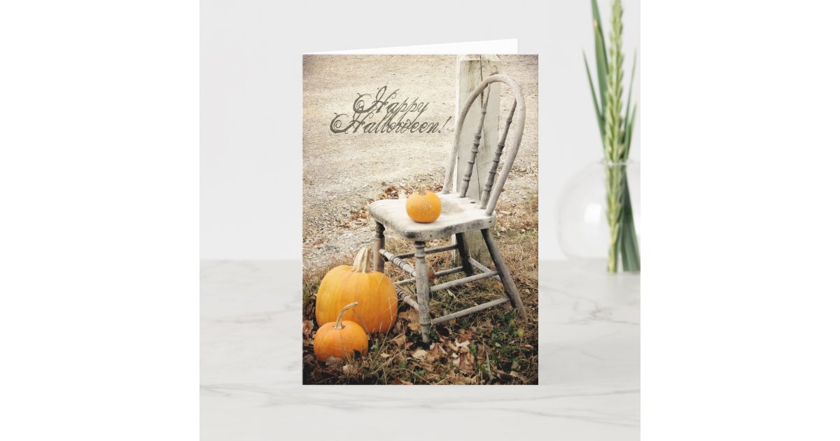 Halloween Pumpkins and Old Cahir Card | Zazzle