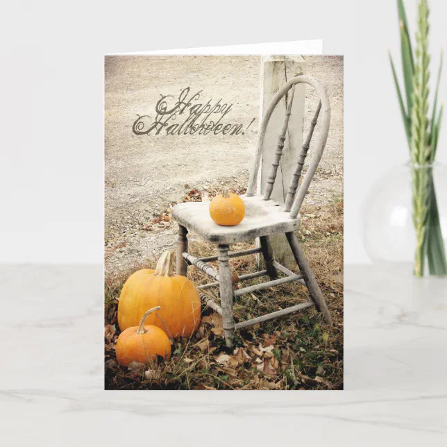 Halloween Pumpkins and Old Cahir Card | Zazzle