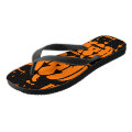 Halloween Pumpkins Flip Flops | Zazzle