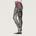Halloween Python Snake Skin - Gory Dripping Blood Leggings | Zazzle