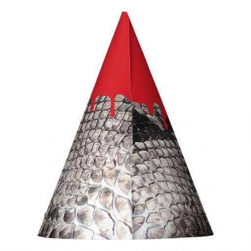 Halloween Python Snake Skin - Gory Dripping Blood Party Hat | Zazzle