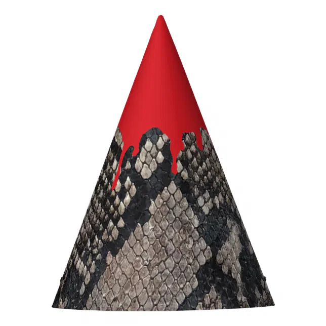 Halloween Python Snake Skin - Gory Dripping Blood Party Hat | Zazzle