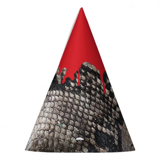 Halloween Python Snake Skin - Gory Dripping Blood Party Hat | Zazzle