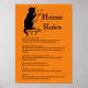 Halloween Rules Poster | Zazzle