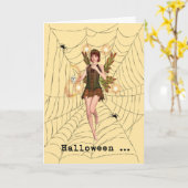 Halloween Scared Fairy Card | Zazzle