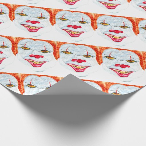 Halloween Scary Clown2 Wrapping Paper | Zazzle