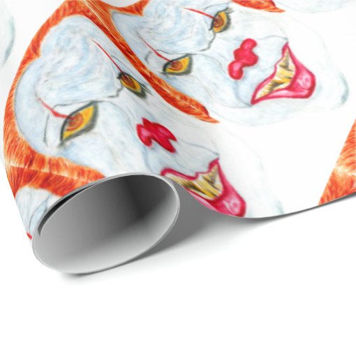 Halloween Scary Clown2 Wrapping Paper | Zazzle