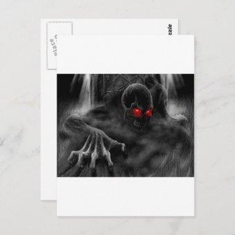 Halloween Scary Postcard | Zazzle