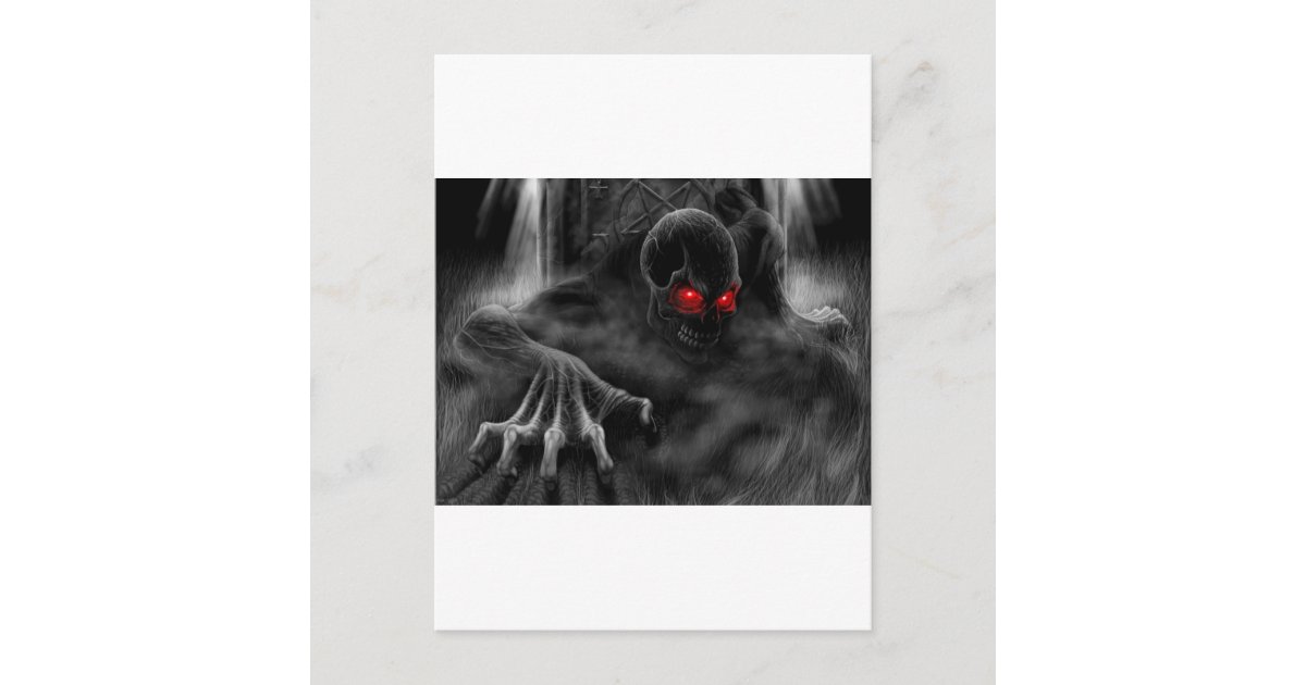 Halloween Scary Postcard | Zazzle