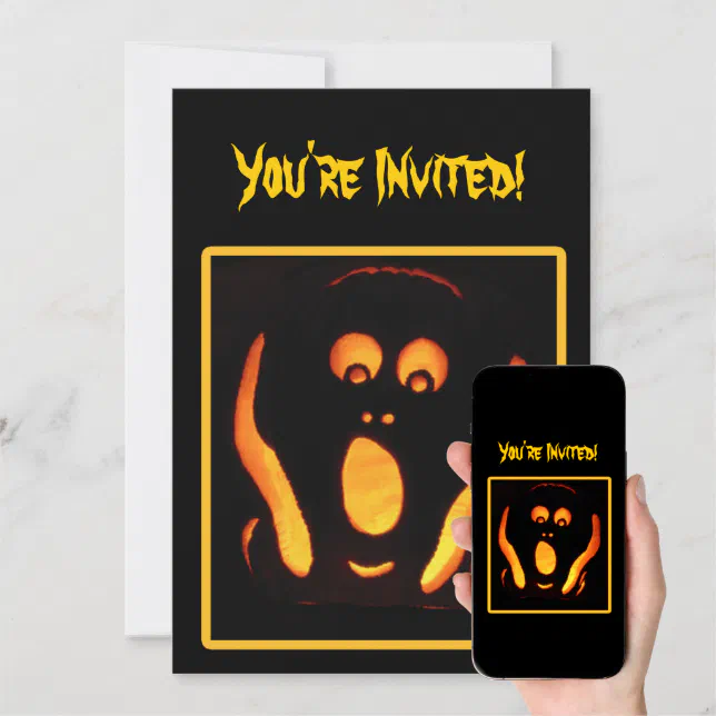 Halloween Scream Invitation | Zazzle