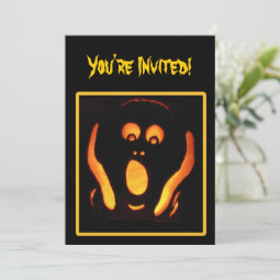 Halloween Scream Invitation | Zazzle