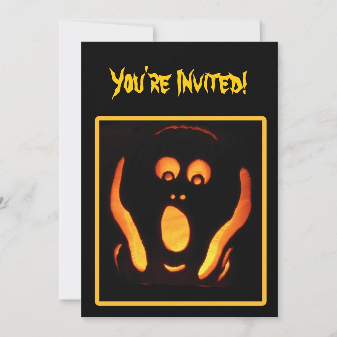 Halloween Scream Invitation | Zazzle