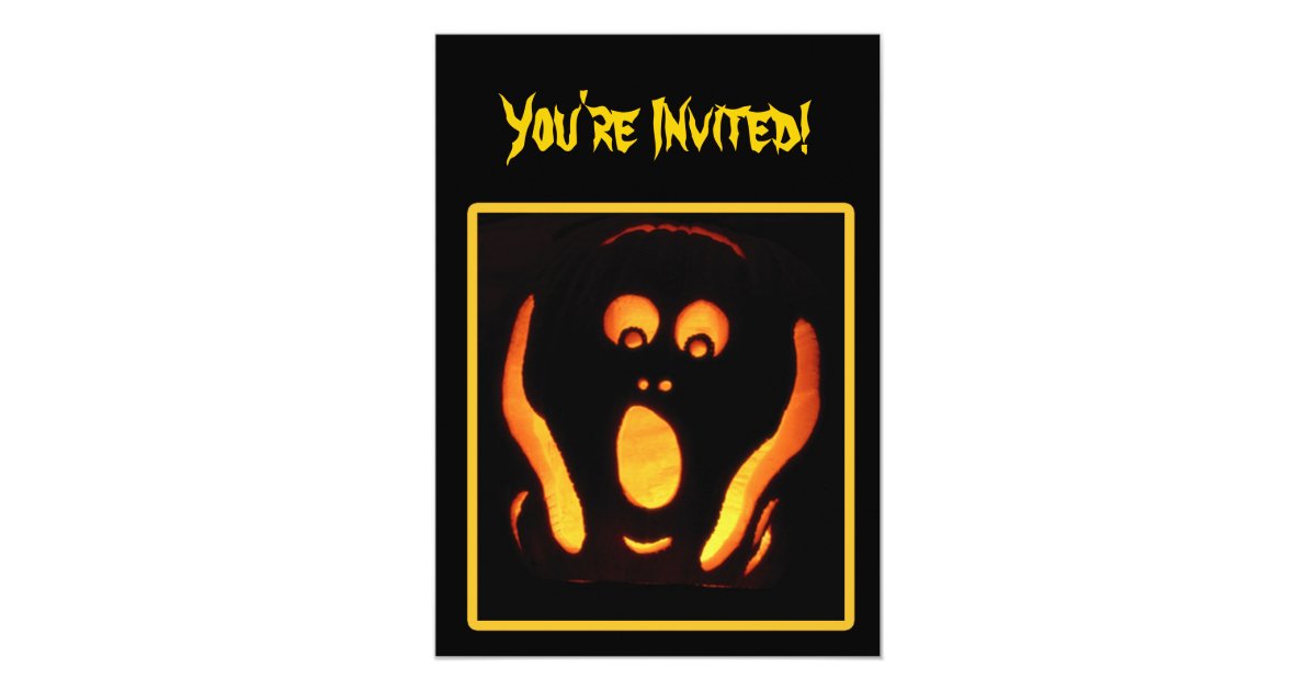 Halloween Scream Invitation | Zazzle.com