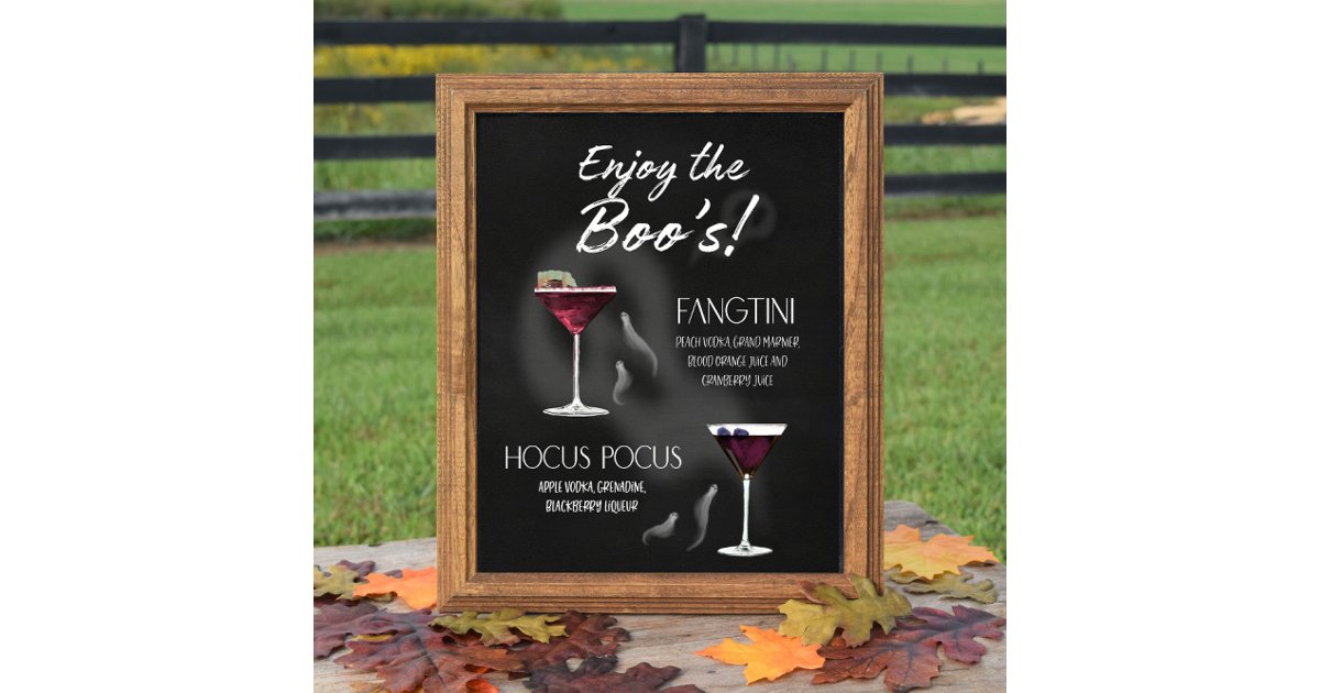 Halloween Signature Drink Sign | Zazzle