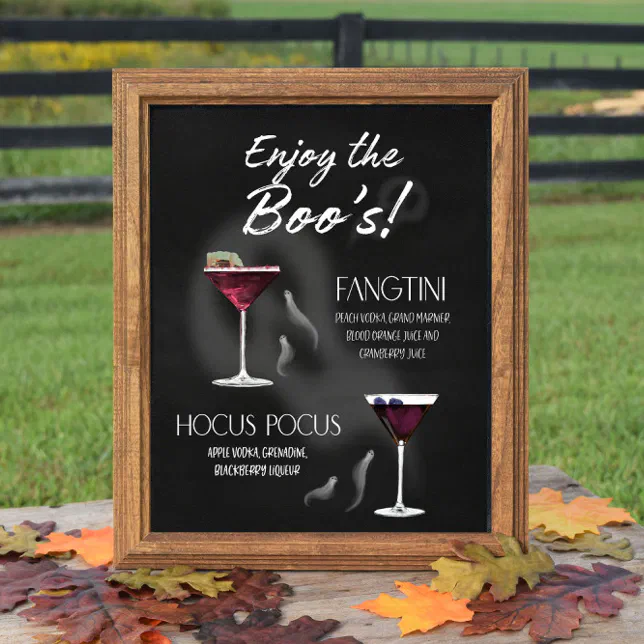 Halloween Signature Drink Sign | Zazzle