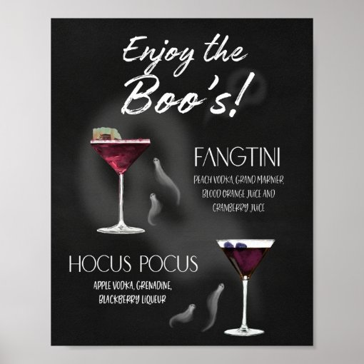 Halloween Signature Drink Sign | Zazzle