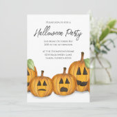 Halloween Simple Cute Pumpkin QR Code Social Media Invitation | Zazzle