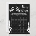 Halloween Skeleton Baby Shower Bingo Game Invitation | Zazzle