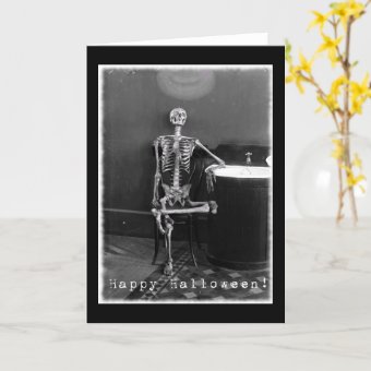 Halloween Skeleton Card | Zazzle