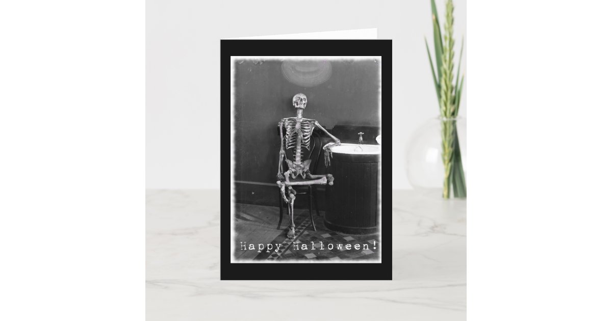 Halloween Skeleton Card | Zazzle