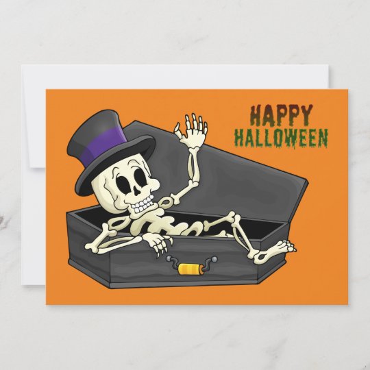 Halloween Skeleton Card | Zazzle.com