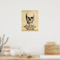 Halloween Skeleton Humor Poster | Zazzle