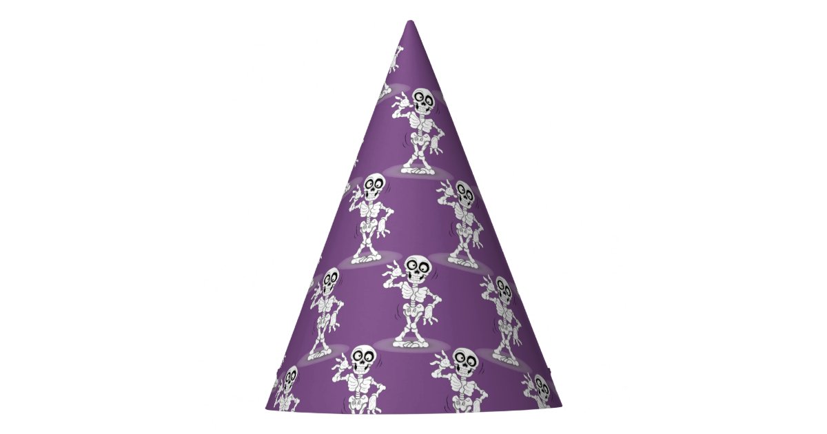 Halloween Skeleton Party Hat | Zazzle