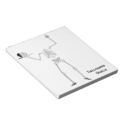 Halloween Skull Bone Skeleton Notepad | Zazzle