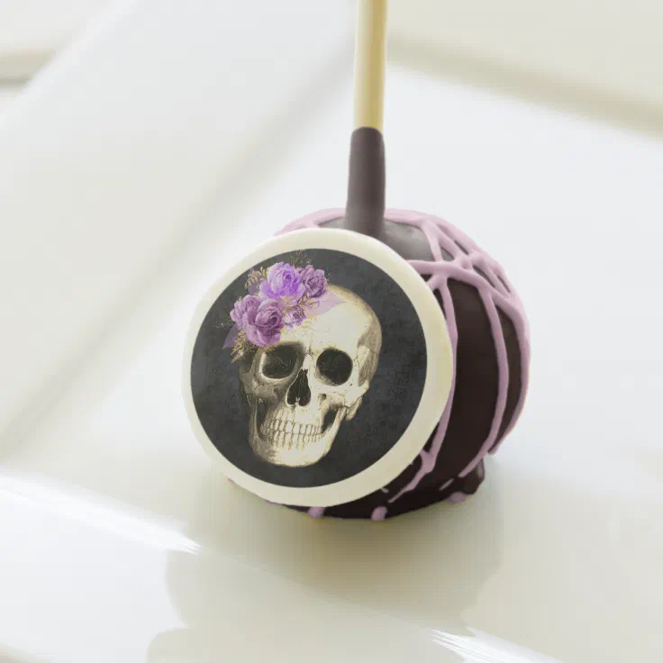 Halloween Skull Cake Pops | Zazzle