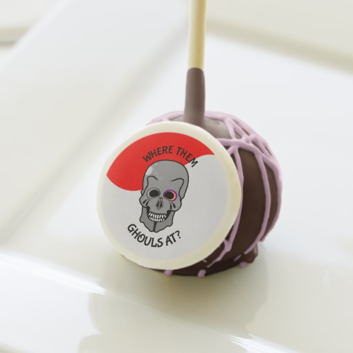 Halloween Skull Cake Pops | Zazzle