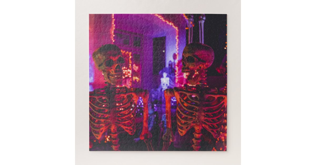 Halloween Skulls Horror Jigsaw Puzzle | Zazzle