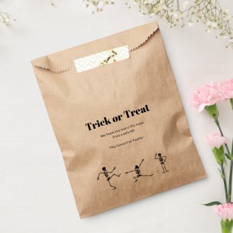 Halloween Social Distancing gift bags | Zazzle