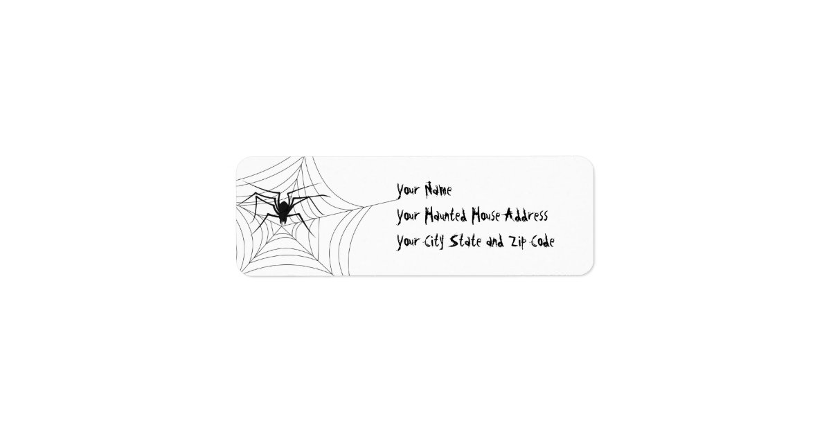 Halloween Spider Label | Zazzle