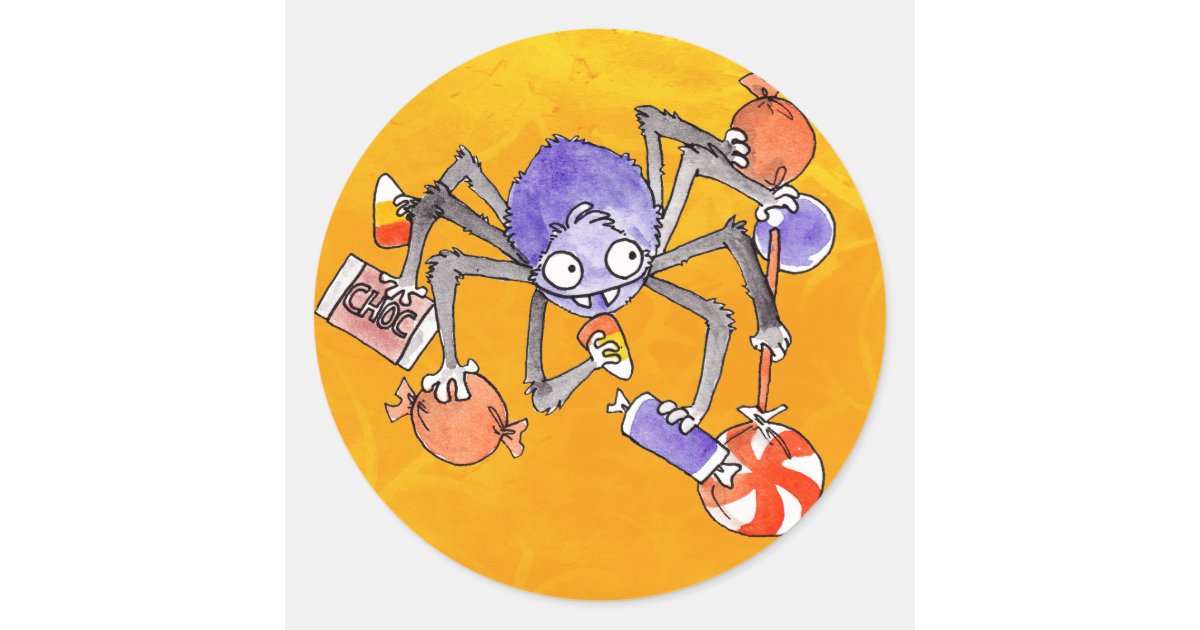 Halloween Spider Stickers | Zazzle