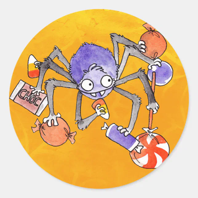 Halloween Spider Stickers | Zazzle