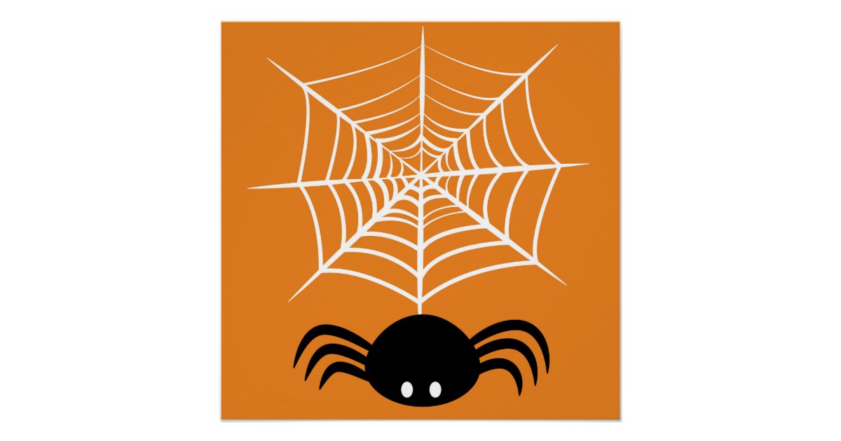 Halloween Spider Web Poster | Zazzle