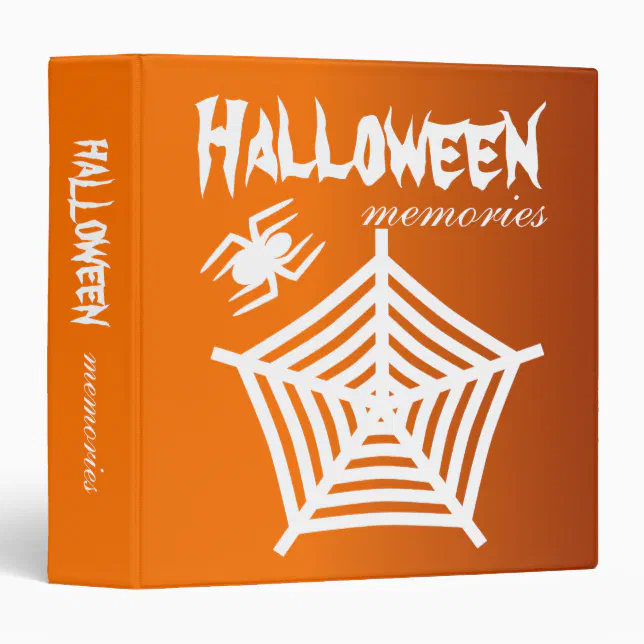 Halloween Spider & Web Scrapbook / Photo Album Binder | Zazzle