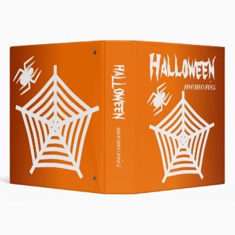 Halloween Spider & Web Scrapbook / Photo Album Binder | Zazzle