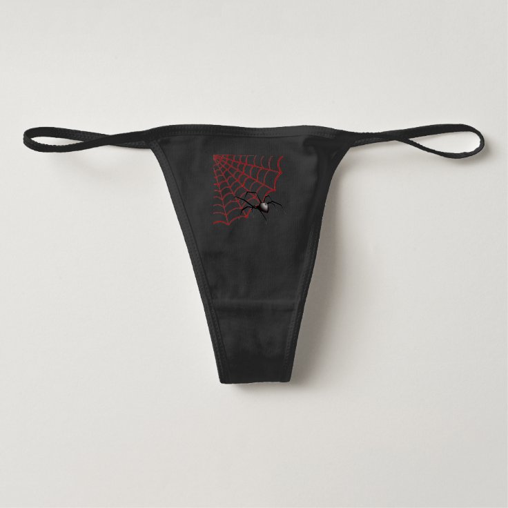 Halloween Spider & Web Thong | Zazzle