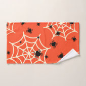 Halloween Spiders on Web Bath Towel Set | Zazzle