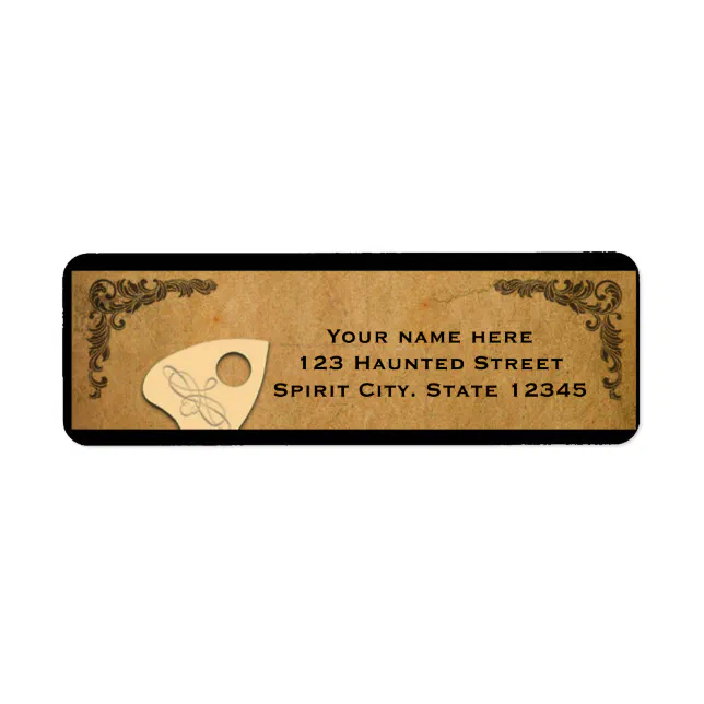 Halloween Spirit Board Party Address Label | Zazzle