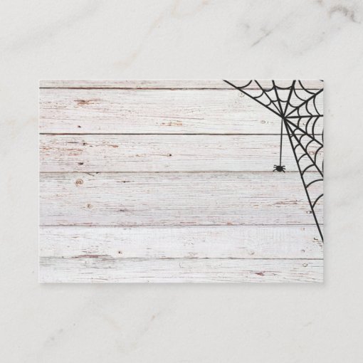 Halloween Spooky Baby Shower Diaper Raffle Ticket Enclosure Card | Zazzle