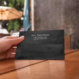 Halloween Spooky Black Scary Creepy Owl Envelope | Zazzle