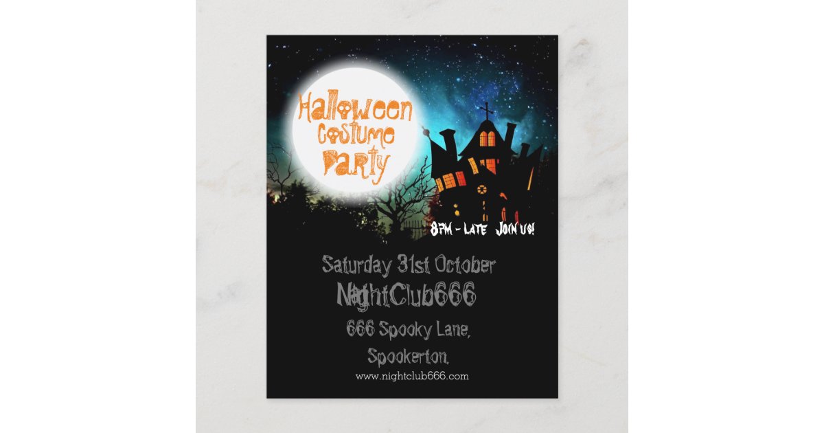 Halloween Spooky House Flyer | Zazzle